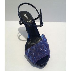 Fendi | Shoes | Fendi New Pyramid Spike Pvc Leather Sandals | Poshmark
